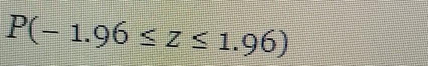 Solved P(- 1.96 | Chegg.com