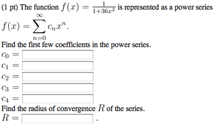 Solved The function is represented as a power series Find | Chegg.com