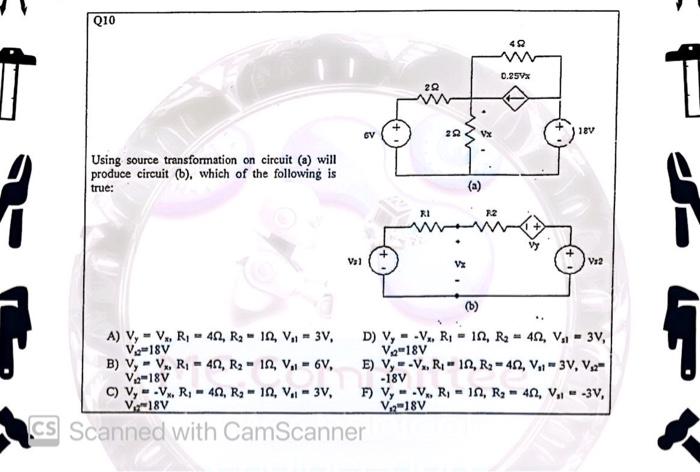 Solved Using Source Transformation On Circuit A Will 3371