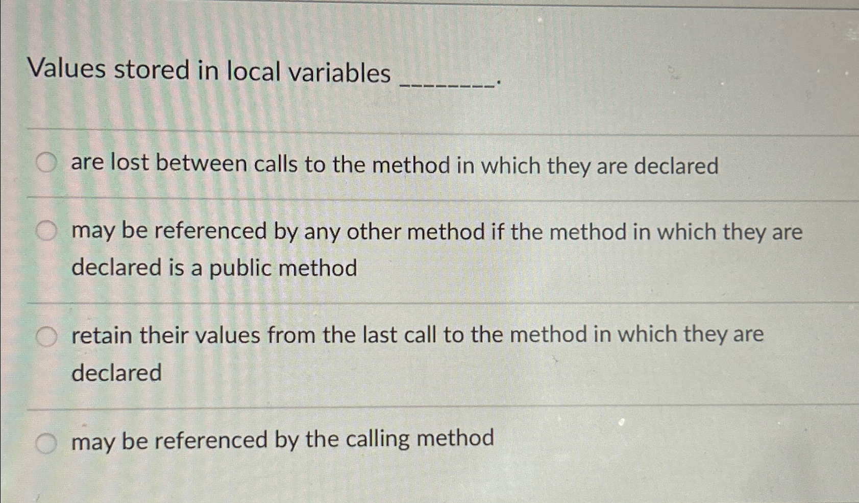 Solved Values stored in local variables q,q, ﻿are lost | Chegg.com