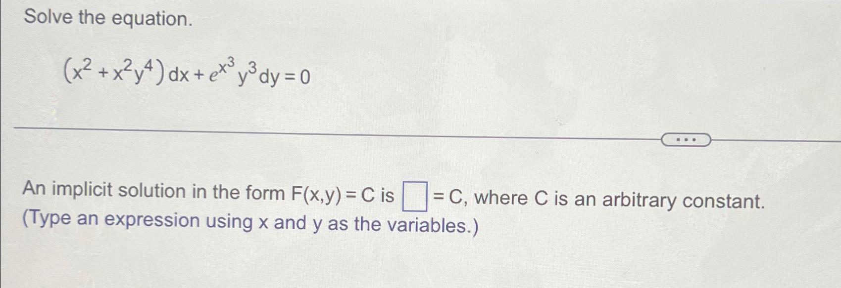 Solved Solve the | Chegg.com