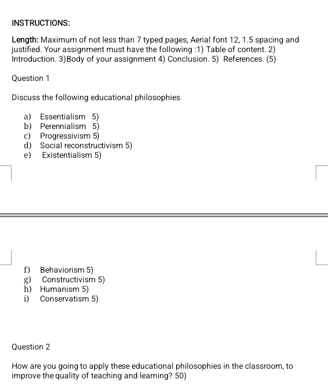 Solved INSTRUCTIONS:Length: Maximum of not less than 7 | Chegg.com