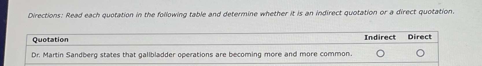 Solved Directions: Read each quotation in the following | Chegg.com