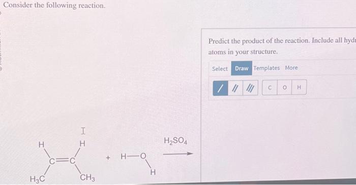 Solved Consider the following reaction. Predict the product | Chegg.com