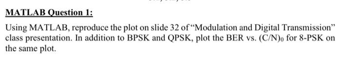 Solved MATLAB Question 1: Using MATLAB, reproduce the plot | Chegg.com Solved MATLAB Question 1: Using MATLAB, reproduce the plot | Chegg.com