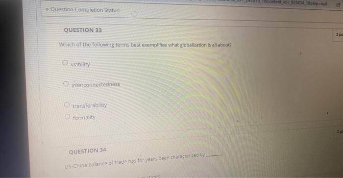 Solved Which of the following terms best exemplifies what | Chegg.com
