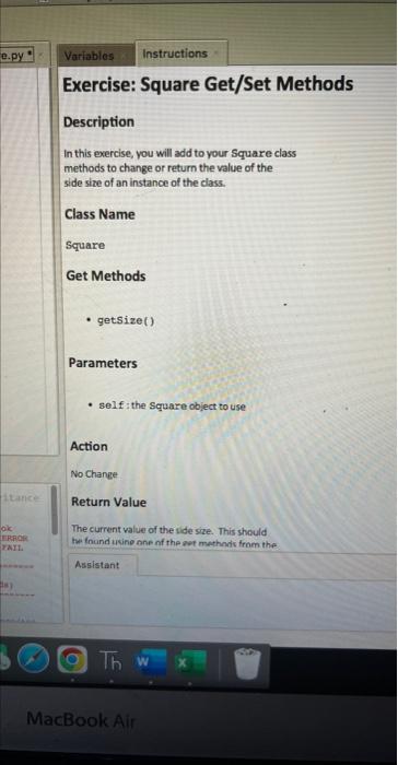 1 from shape import Shape 2 class Rectangle(Shape): | Chegg.com