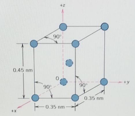 Solved Below is a unit cell for a hypothetical metal. (a) To | Chegg.com