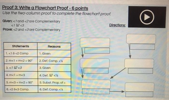 Solved Proof 3: Write a Flowchart Proof - 6 points Use the | Chegg.com