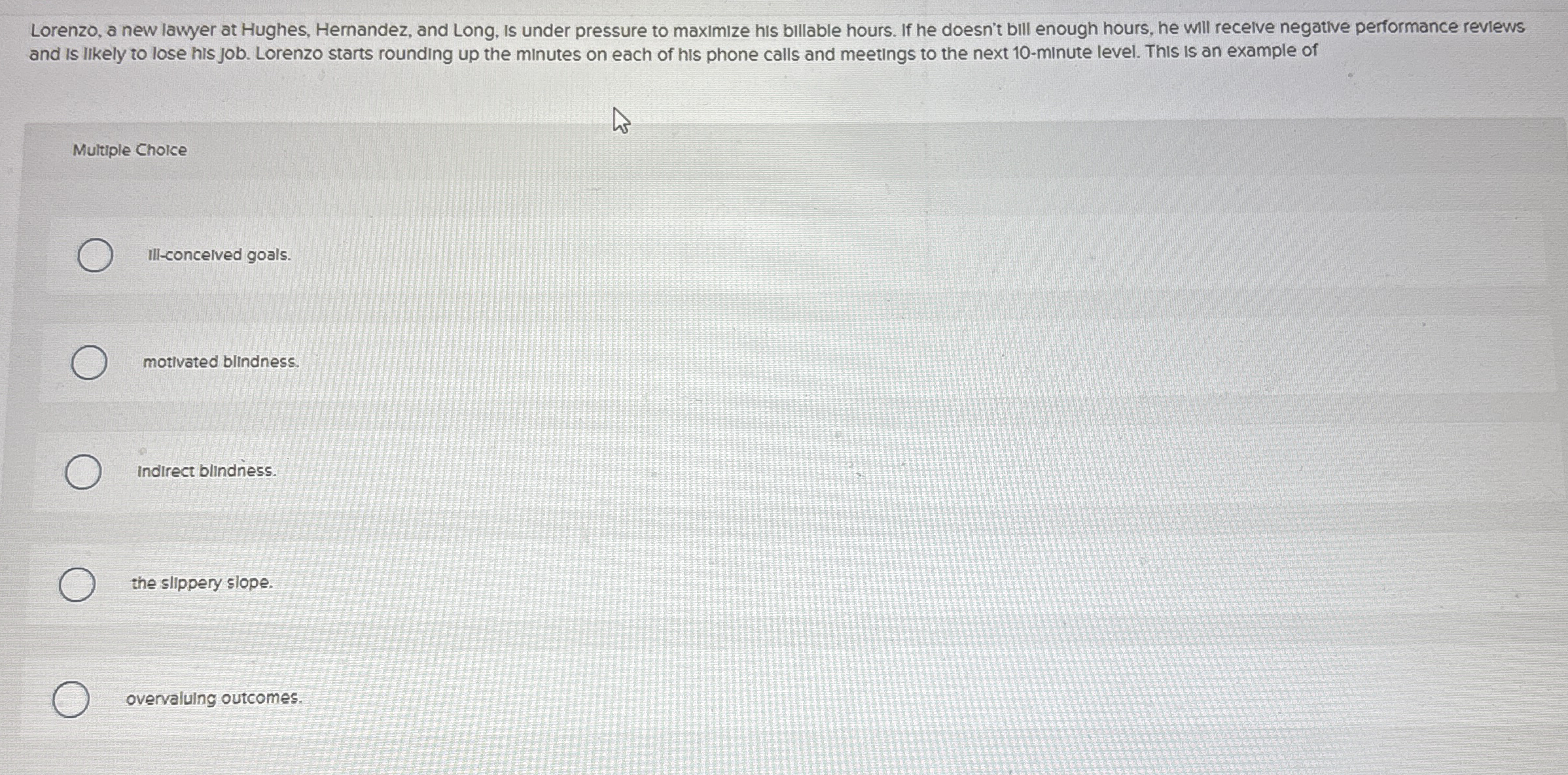Solved Lorenzo, a new lawyer at Hughes, Hernandez, and Long, | Chegg.com