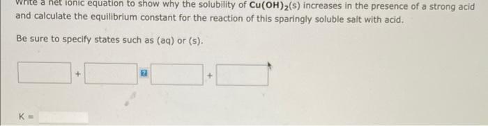 Solved In The Presence Of Excess Oh− The Zn2 Aq Ion Forms