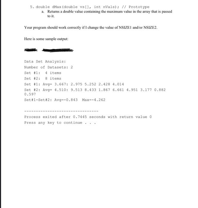 Solved Write a program and functions that will get 2 sets of | Chegg.com