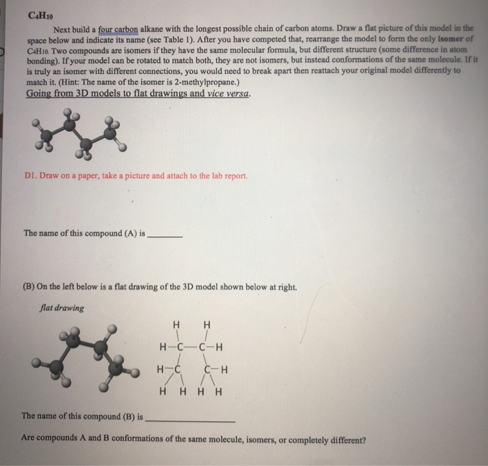 Solved C4H10 Next Build A Four Carbon Alkane With The Chegg solved-c4h10-next-build-a-four-carbon-alkane-with-the-chegg