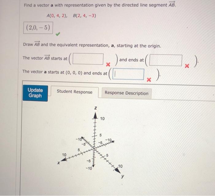 Solved Find a vector a with representation given by the | Chegg.com