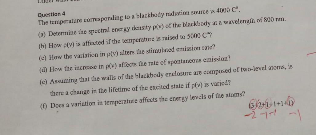 Solved Question 4 The temperature corresponding to a | Chegg.com
