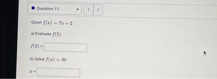 Solved The plot below represents the function f(x) Evaluate | Chegg.com