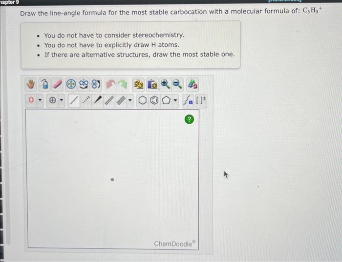 Solved Draw the line-angle formula for the most stable | Chegg.com