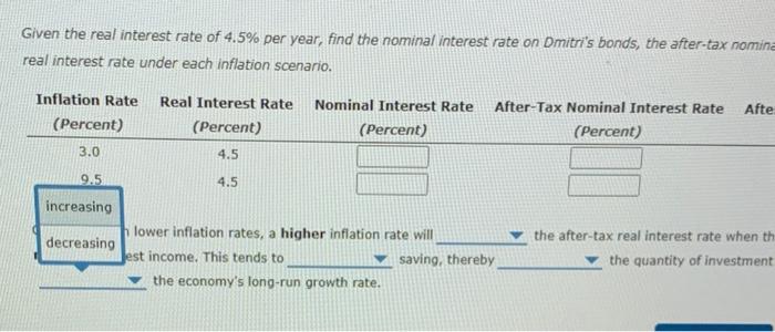 Solved 8. Inflation-induced tax distortions Dmitri receivel | Chegg.com