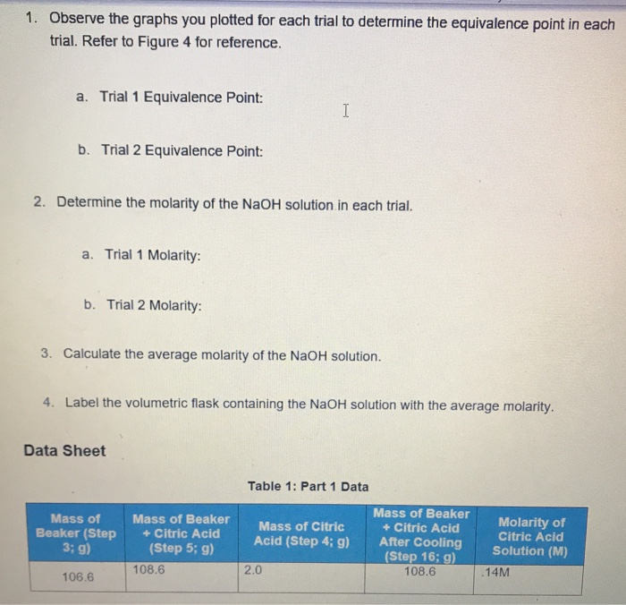 Solved 1. Observe the graphs you plotted for each trial to | Chegg.com
