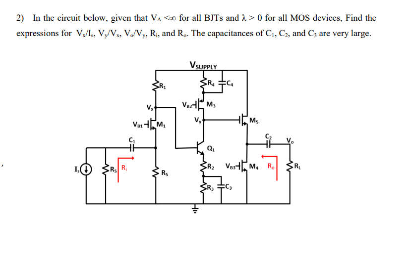 Solved In ﻿the circuit below, given that VA