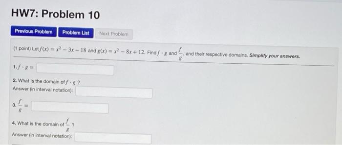 Solved Hw7 Problem 10 Next Problem Previous Problem Problem