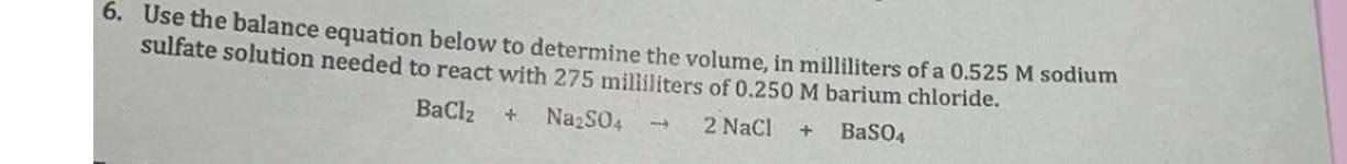 Solved Use the balance equation below to determine the | Chegg.com