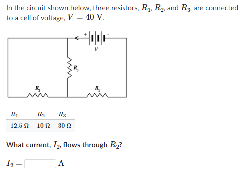 Solved In the circuit shown below, three resistors, R1,R2, | Chegg.com