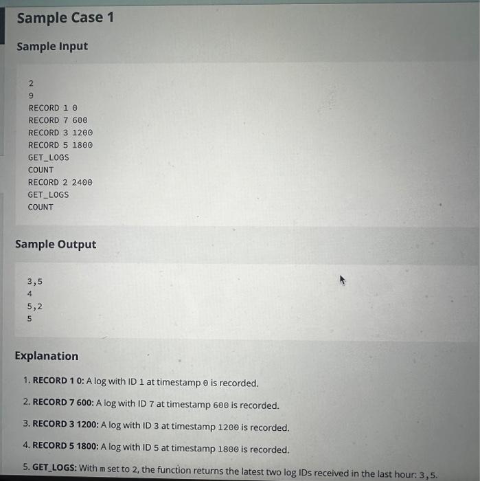 Solved The first line contains a single integer, m denoting | Chegg.com
