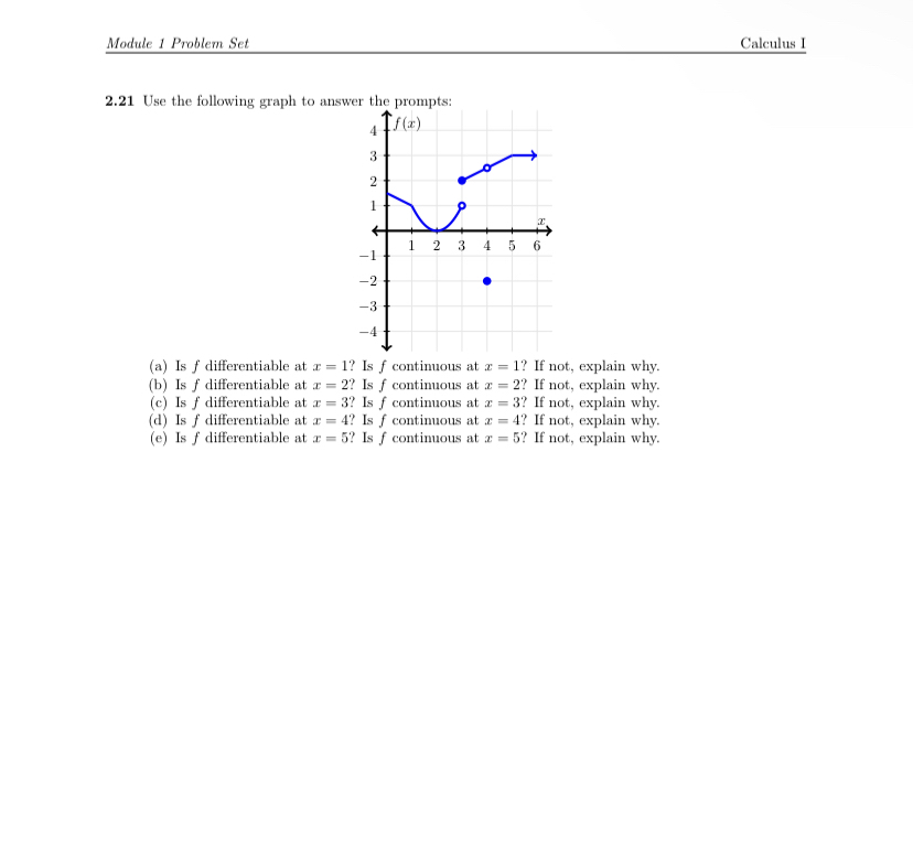Solved Module 1 ﻿Problem SetCalculus I2.21 ﻿Use the | Chegg.com