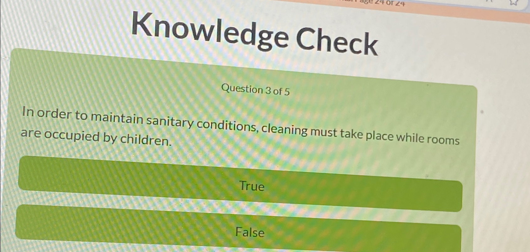 Solved Knowledge CheckQuestion 3 ﻿of 5In order to maintain | Chegg.com