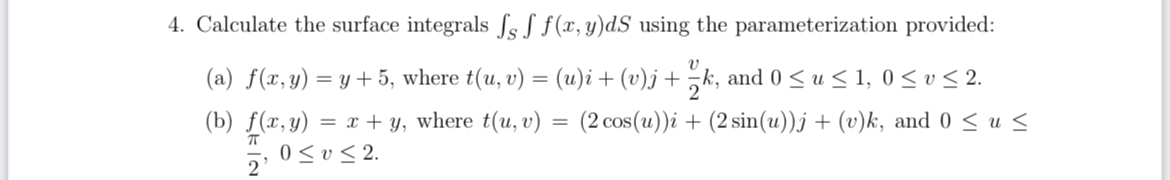 Solved Qb please Calculate the surface integrals | Chegg.com