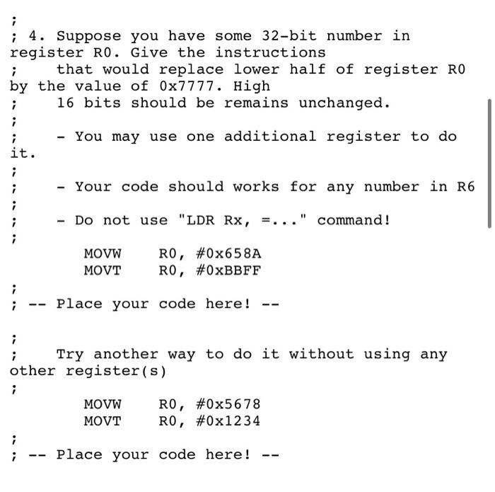 Solved ; 5. Store 0x3FFFFFFF, 0xFFFFFFFF, 0xFFFFFFFF, | Chegg.com
