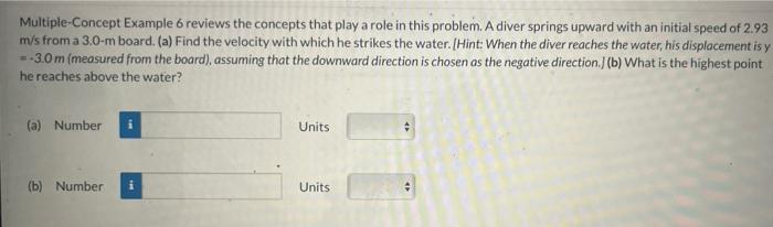Solved Multiple-Concept Example 6 reviews the concepts that | Chegg.com