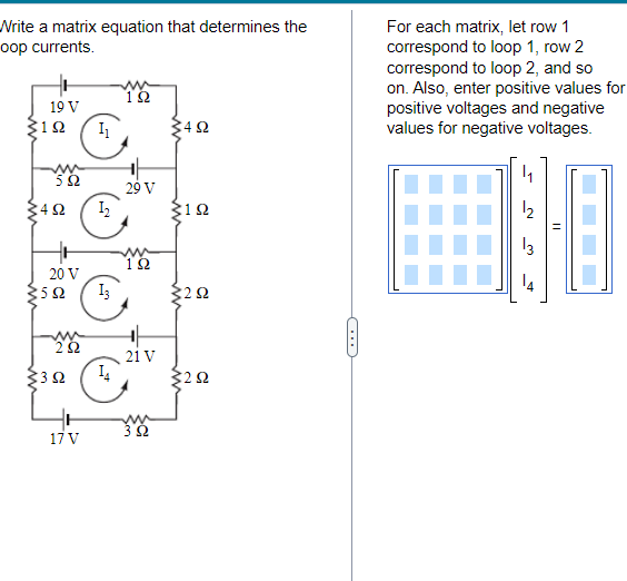 Solved Write a matrix equation that determines the oop | Chegg.com
