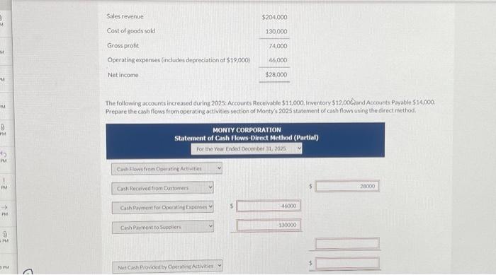 Solved The following accounts increased during 2025: | Chegg.com