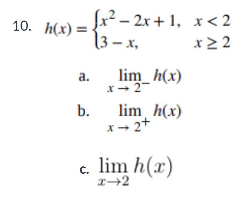Solved 7. limx→1(x−1)2x+2. 8. limθ→0sinθ1−cosθ. 9. | Chegg.com