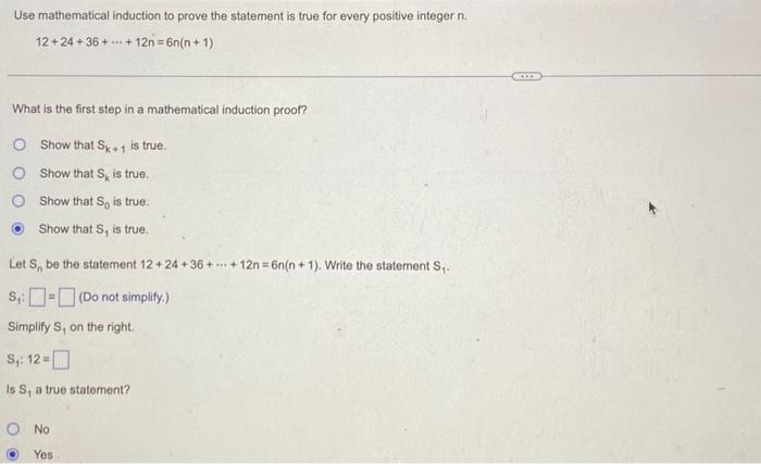 Solved Use mathematical induction to prove the statement is | Chegg.com