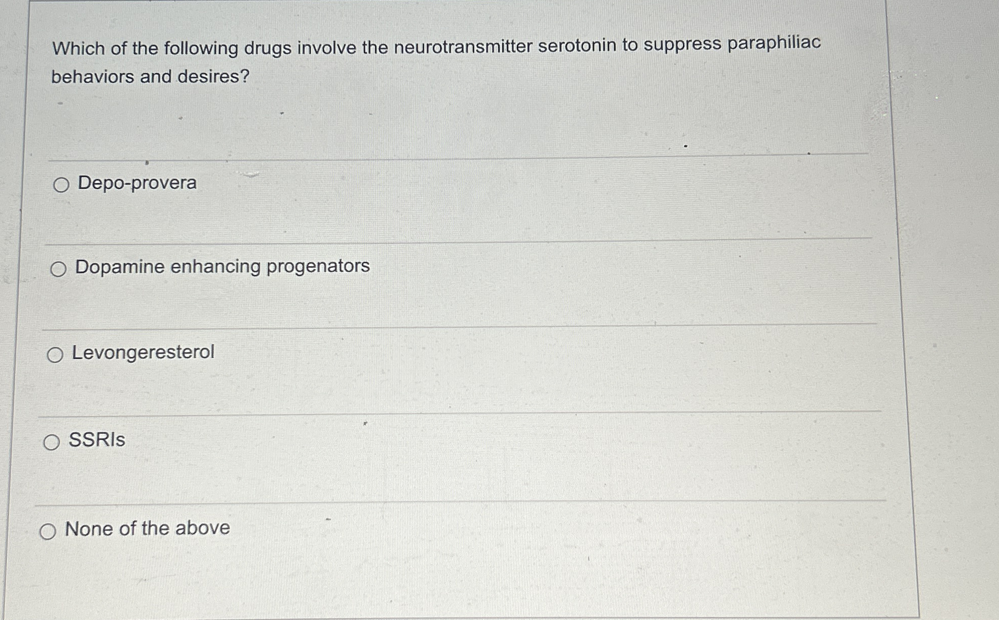 Solved Which of the following drugs involve the | Chegg.com