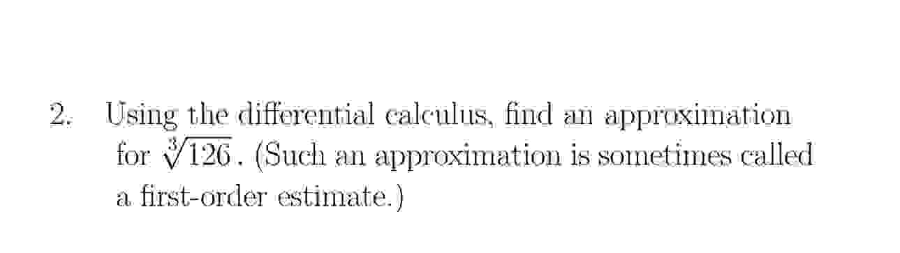 Solved Using the differential calculus, find an | Chegg.com Solved Using the differential calculus, find an | Chegg.com