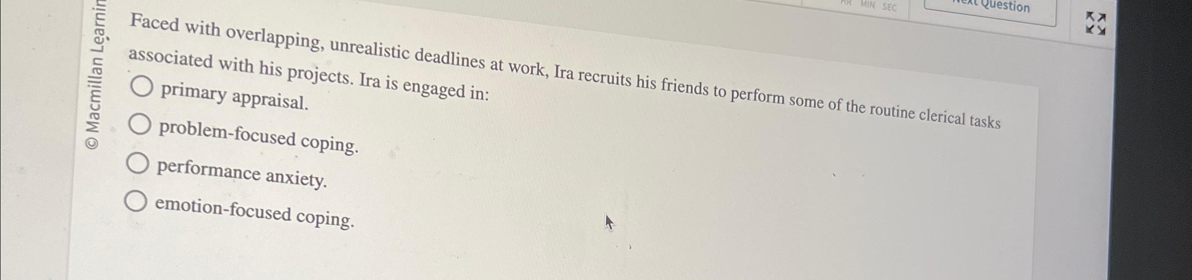 Solved Faced with overlapping, unrealistic deadlines at | Chegg.com