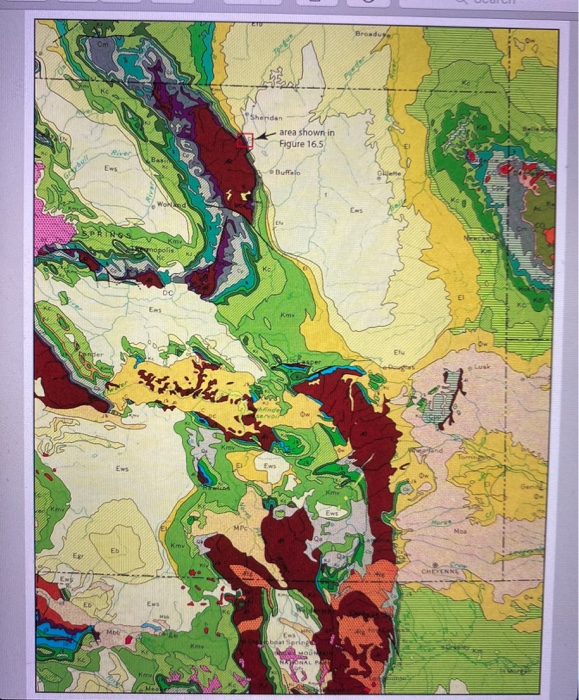 Solved Sheridan area shown in Figure 16,5 Buffalo 7) | Chegg.com