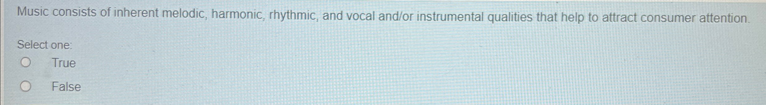 Solved Music consists of inherent melodic, harmonic, | Chegg.com