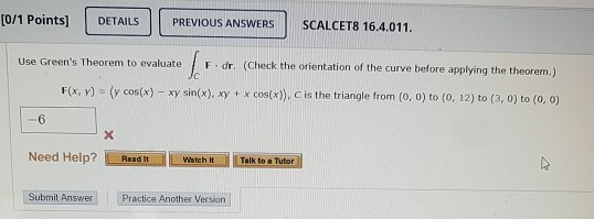 Solved [0/1 Points] DETAILS PREVIOUS ANSWERS SCALCET8 | Chegg.com