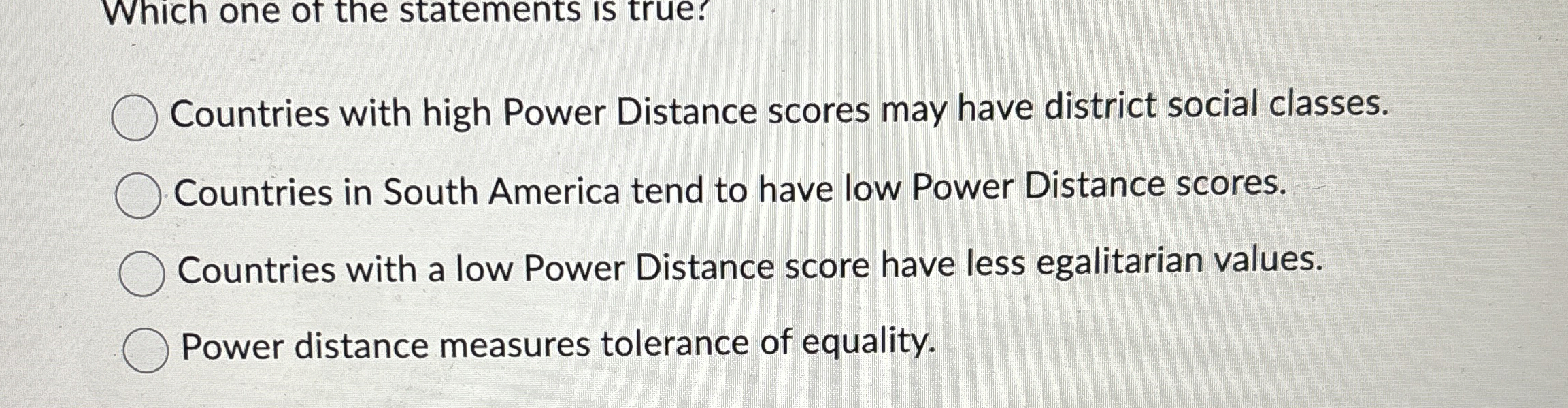 Solved Which one of the statements is true?Countries with | Chegg.com
