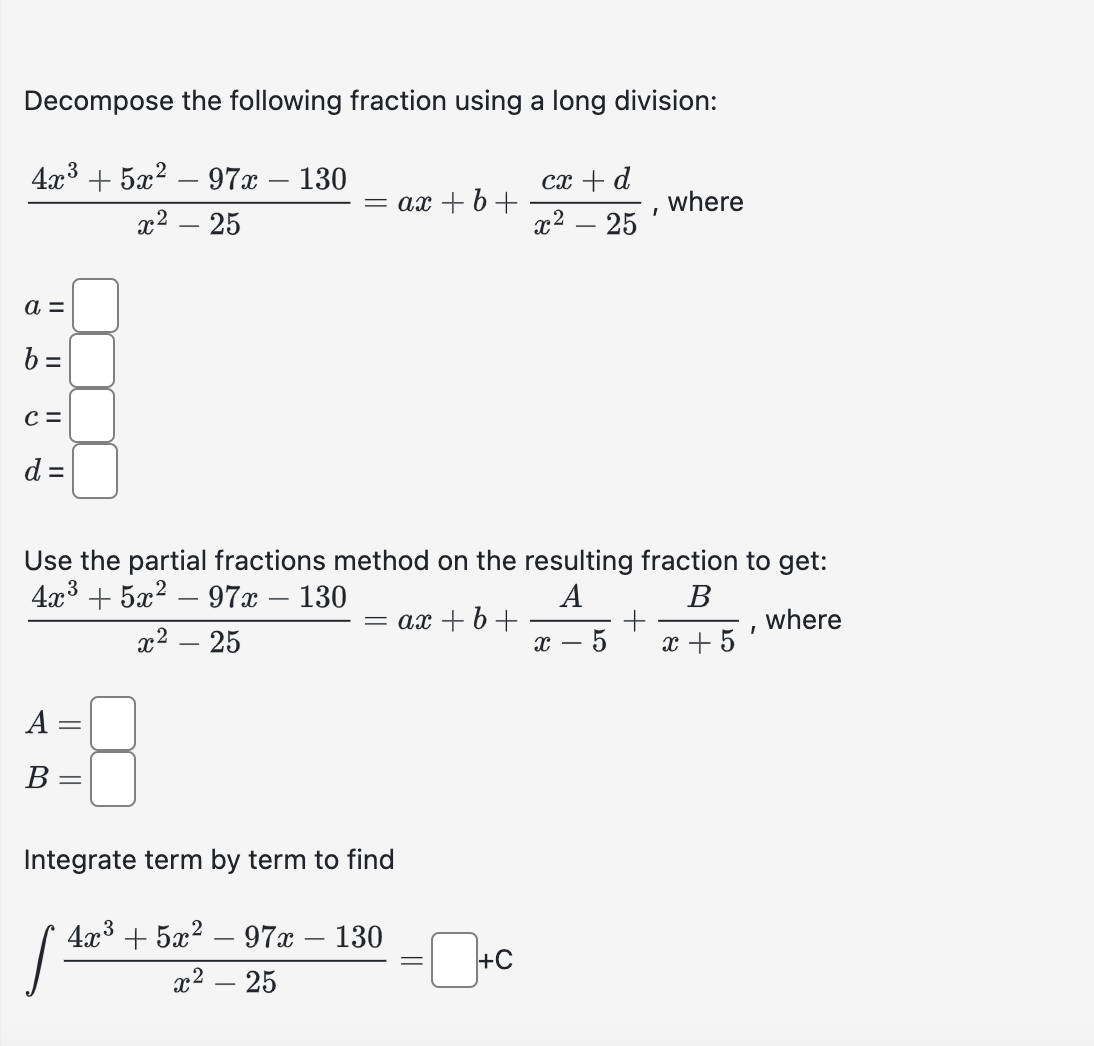 Solved Use the partial fractions method on the resulting | Chegg.com