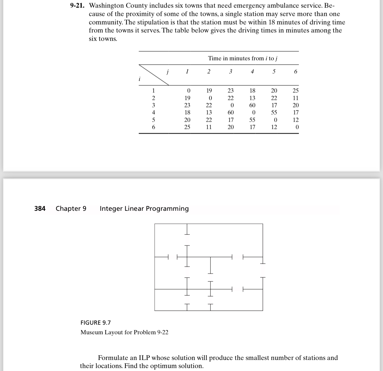 Solved 9-21. ﻿Washington County includes six towns that need | Chegg.com