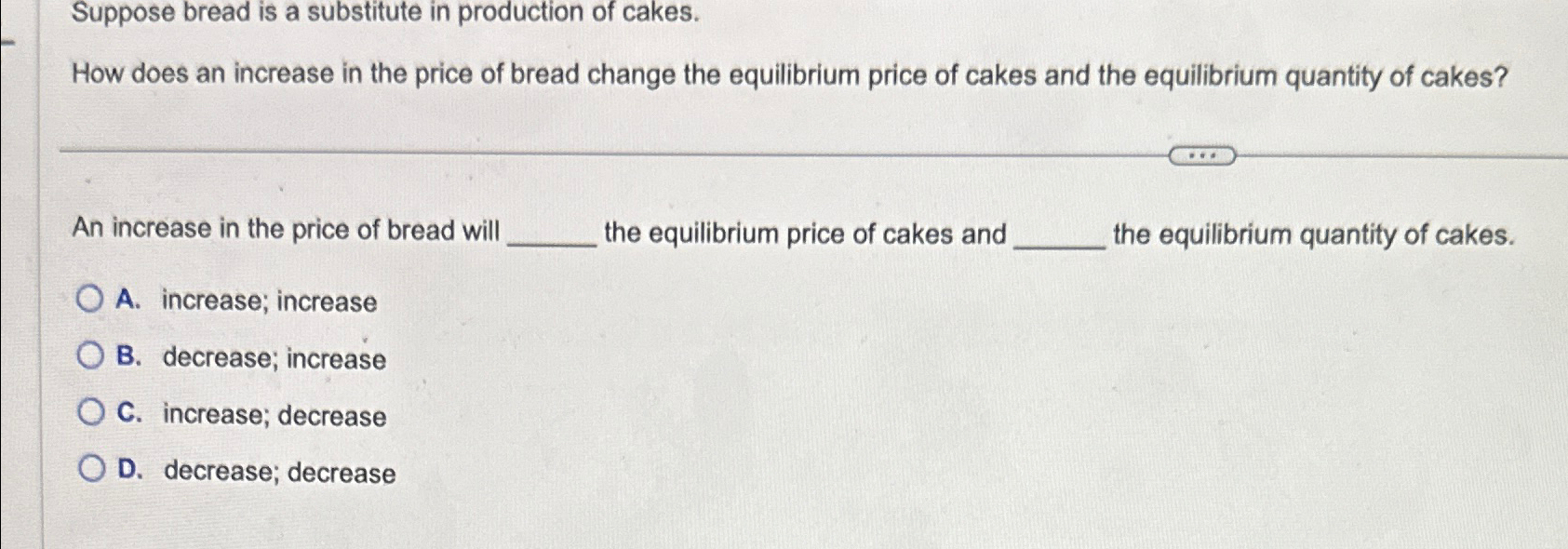 Solved Suppose bread is a substitute in production of | Chegg.com