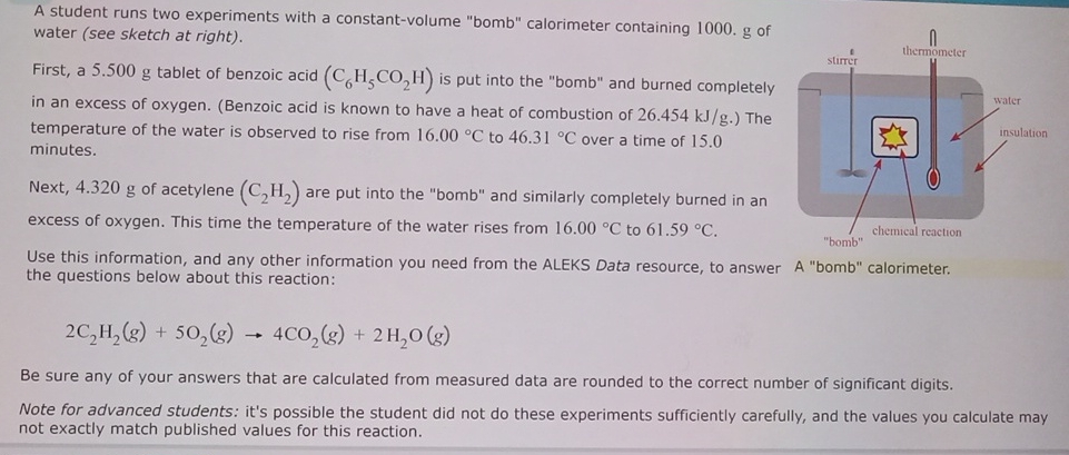 A student runs two experiments with a constant-volume | Chegg.com