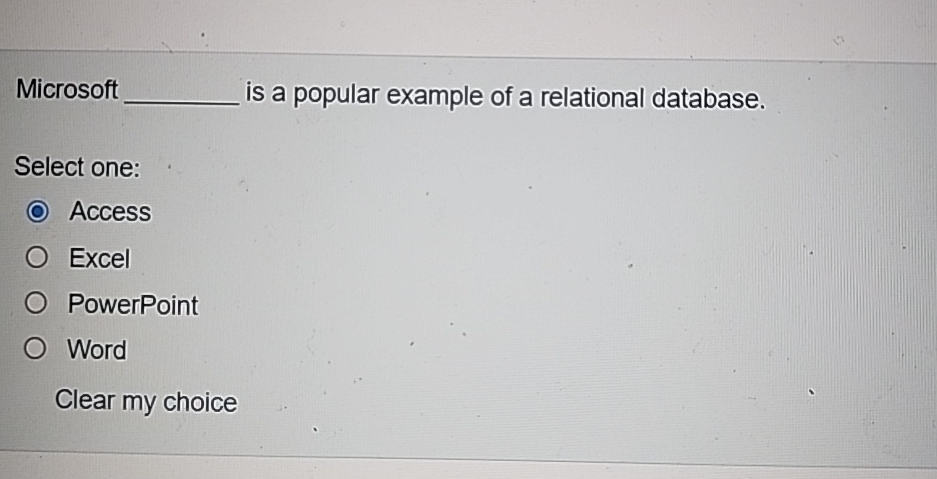 Solved Microsoft is a popular example of a relational | Chegg.com