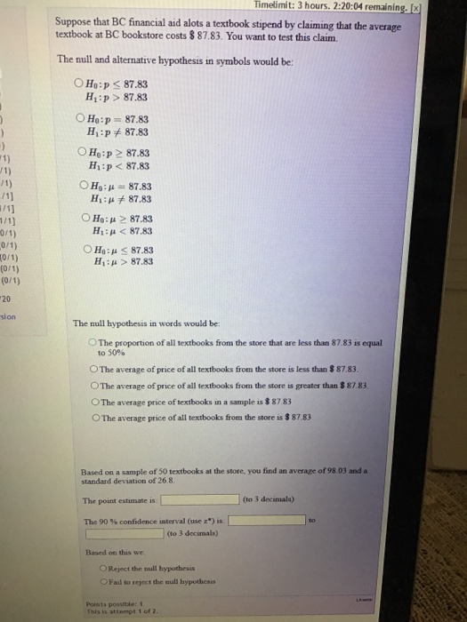 Solved Suppose that BC financial aid alots a textbook | Chegg.com